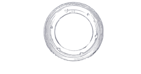 Tapa Plana sin Perforación para Vaso 16 oz L98