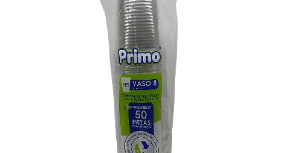 Vaso plástico Nº 8 Primo biodegradable